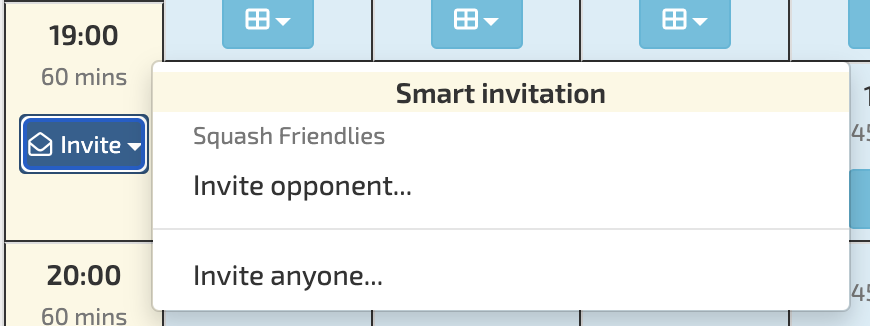 Smart (courtless) invitations – ManageMyMatch